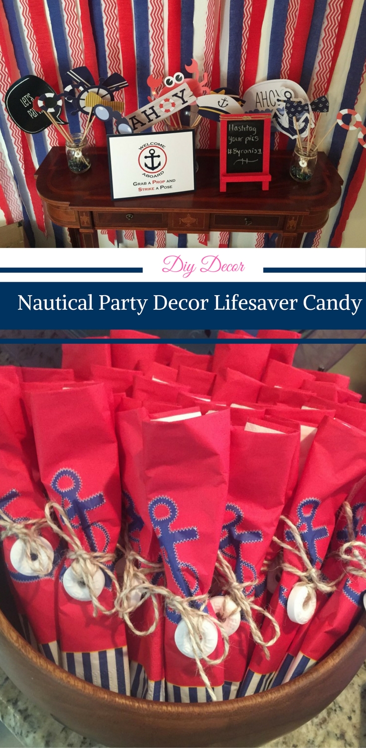 DIY Tutorial: Nautical Party Decor with Lifesaver Candy • Happy Family Blog
