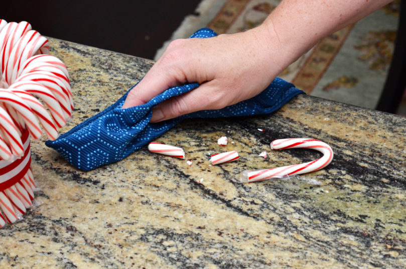 DIY Candy Cane Vase + Clean Up Advice • Happy Family Blog