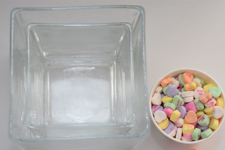 DIY Candy Heart Vase • Happy Family Blog