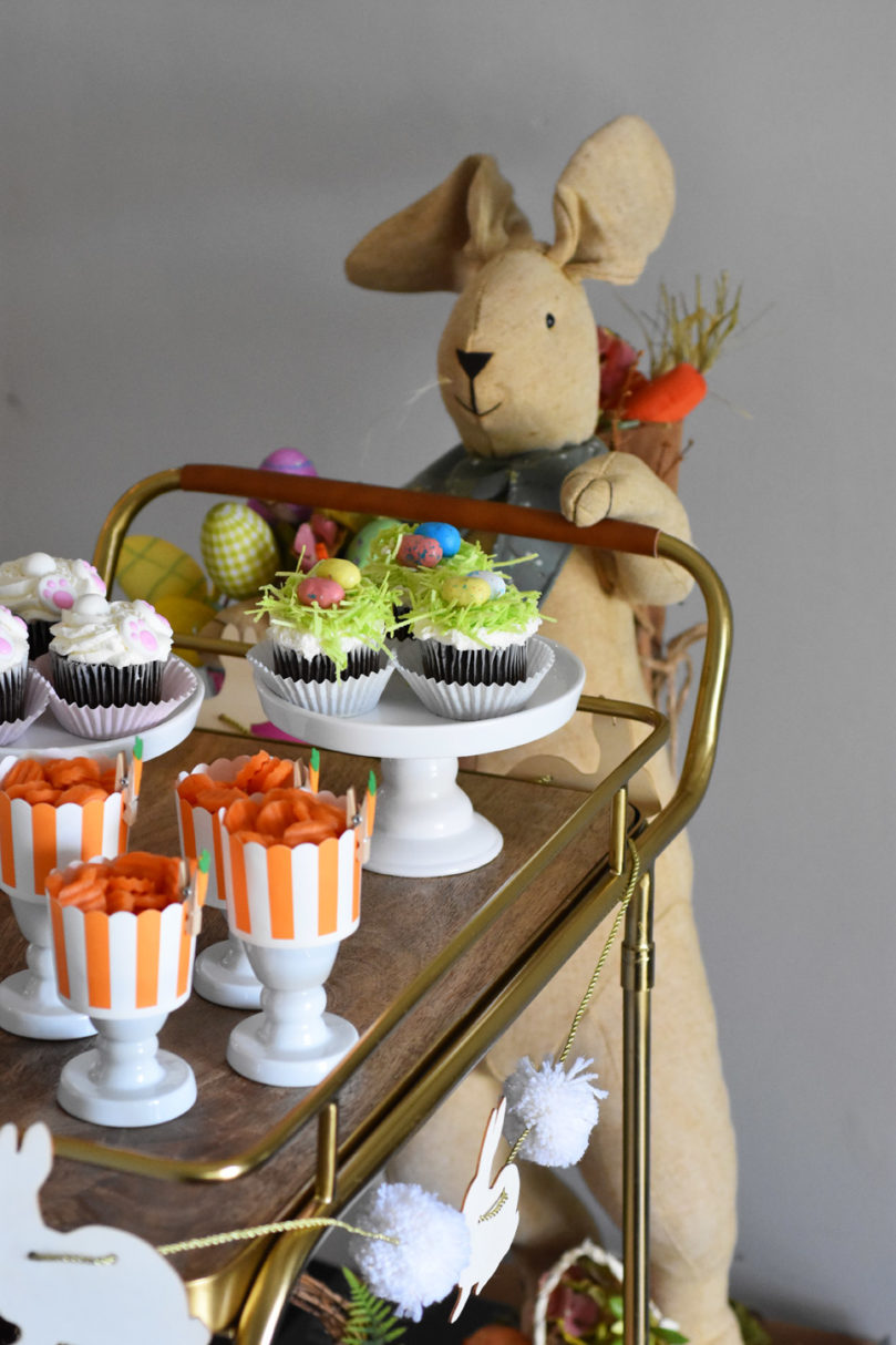 Bunny Treats Bar Cart and Easter Party • Happy Family Blog