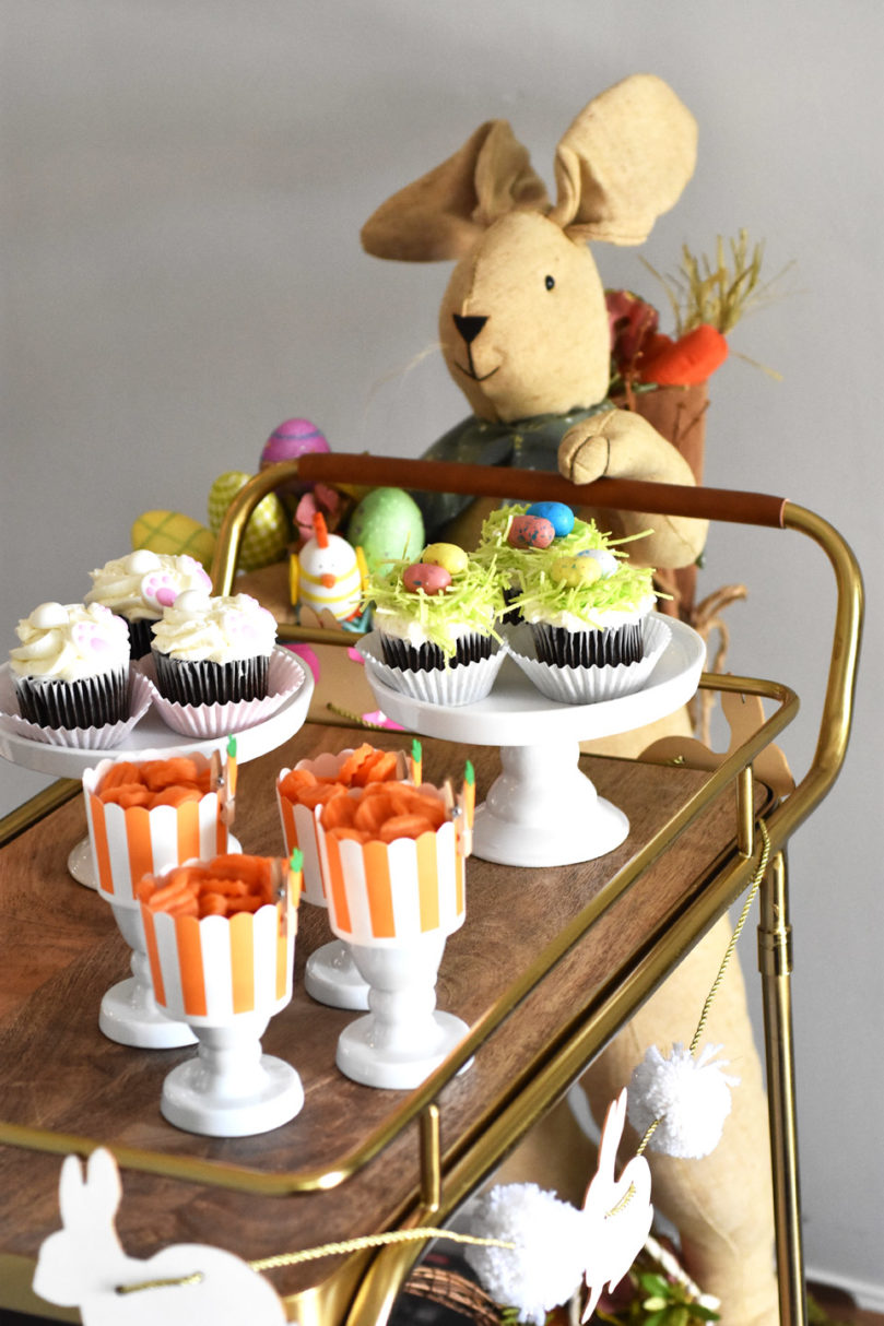 Bunny Treats Bar Cart and Easter Party • Happy Family Blog