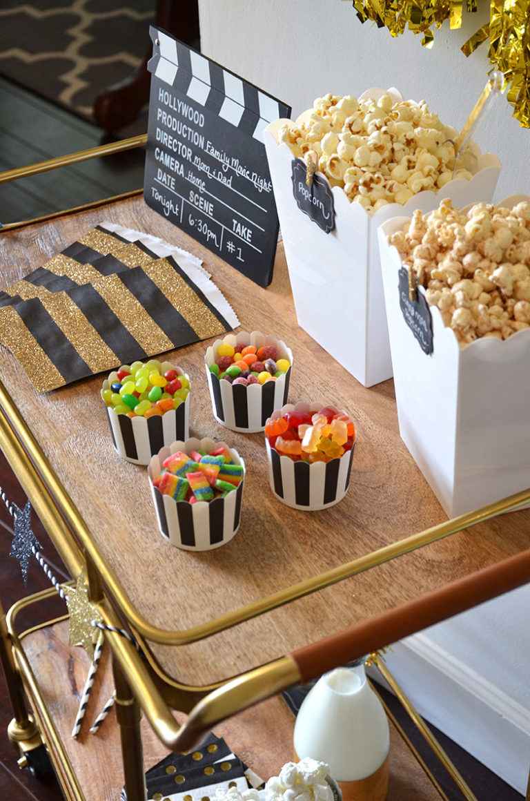 Candy Bar for Family Watching Movie Night • Happy Family Blog