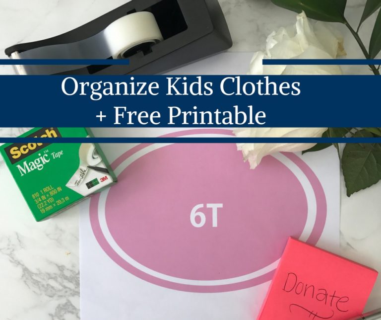 Organize Kids Clothes + Free Printables • Happy Family Blog