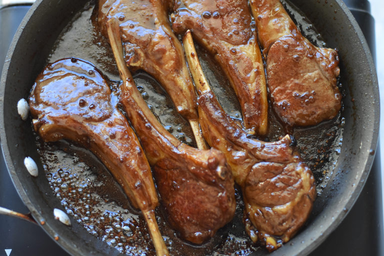 Easter Party and Recipe for Balsamic Brown Sugar Lamb Chops • Happy ...
