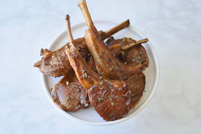 Easter Party and Recipe for Balsamic Brown Sugar Lamb Chops • Happy ...