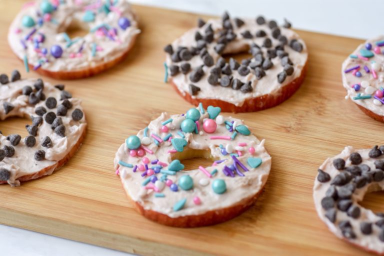 Healthy No Bake Apple Donuts • Happy Family Blog